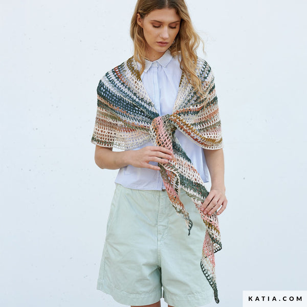 Katia Crescent-shaped Shawl (FREE PDF) – MADEJAS
